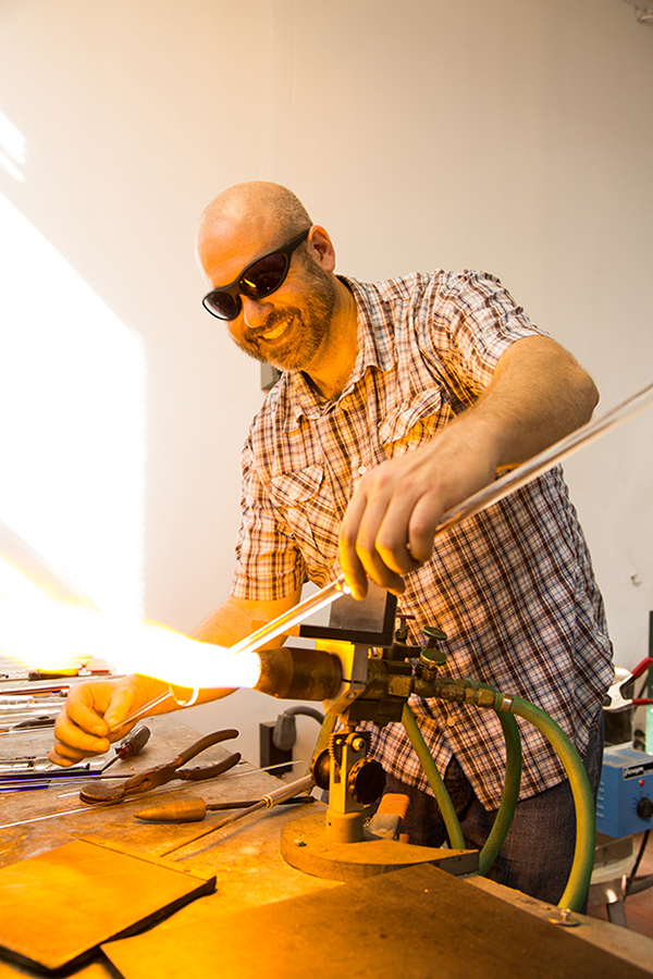 Helio Glass Suncatcher | Handmade Colored Glass | Uncommon Goods