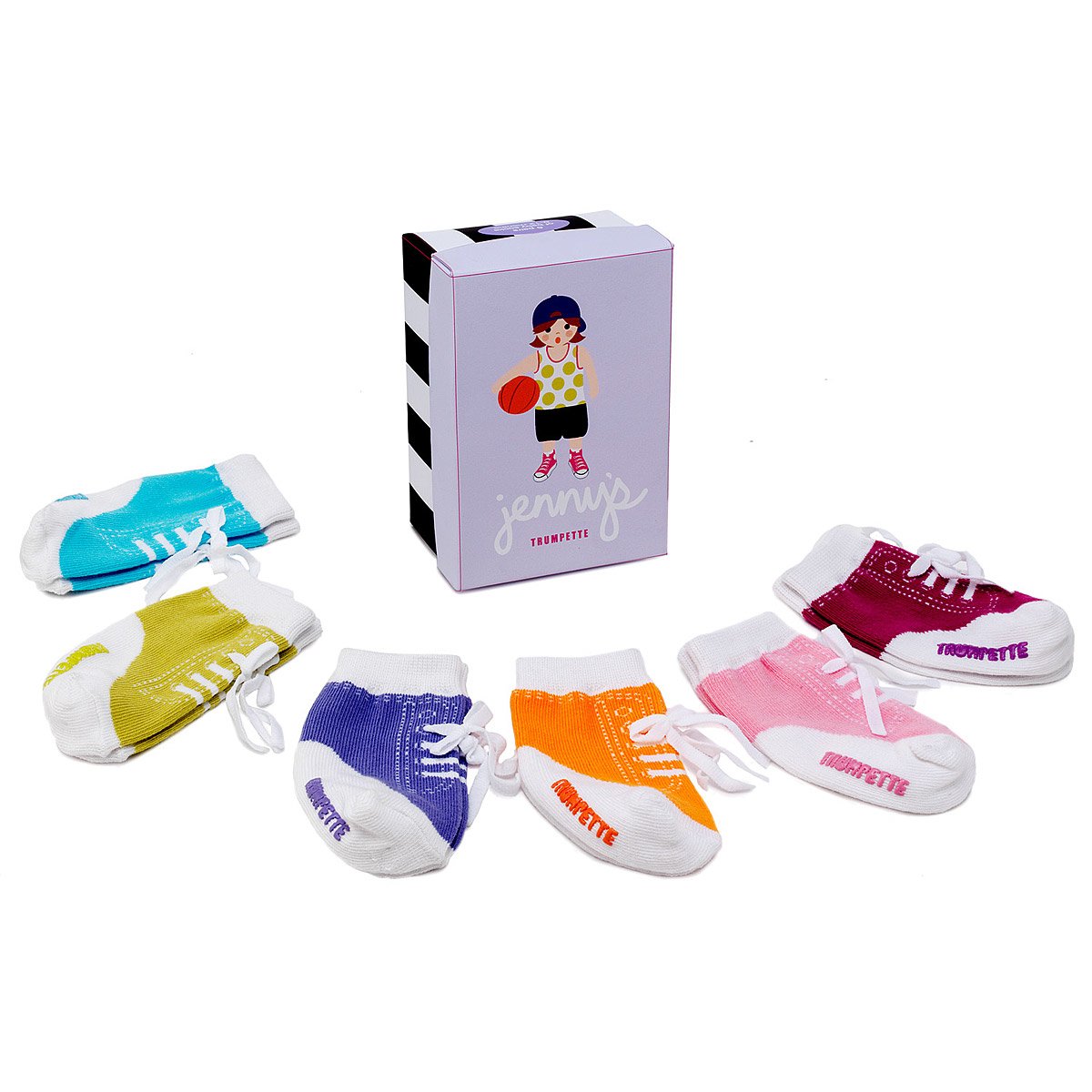Jenny Infant Socks - Set of 6 | Jenny Socks Adorable, Colorful and ...