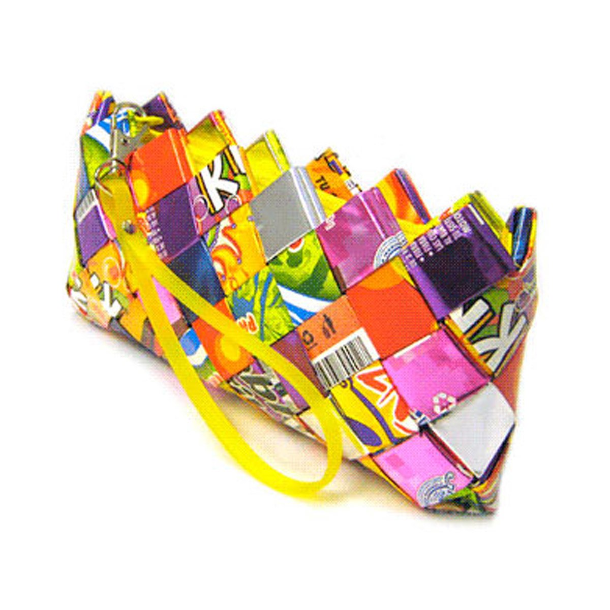 Recycled Candy Wrapper Confetti Clutch | Wristlet Bag Of Bright Criss ...