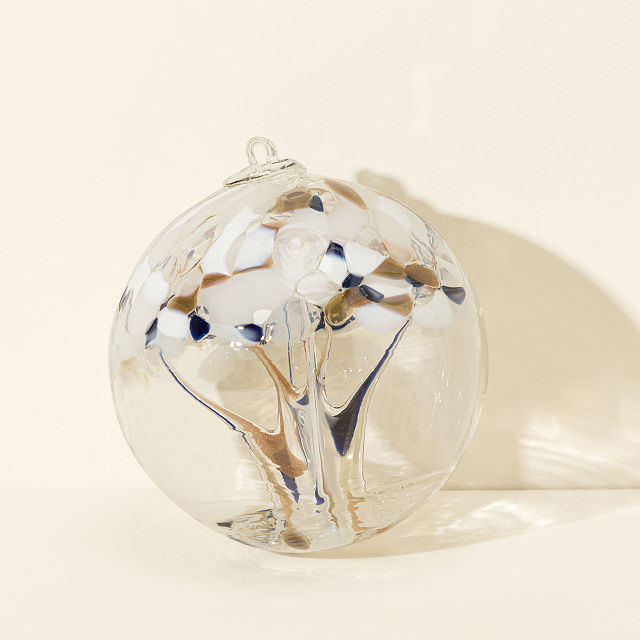 Recycled Glass Tree Globes - Wishes | Peace, Love, Joy, Tranquility ...