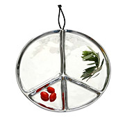 Peace Platter | Sign, Platters, Peaceful, Silver, Aluminum | Uncommon Goods
