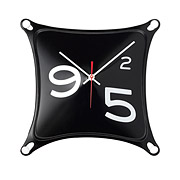 Stretch Clock | Rubber Wall Clock, Black | Uncommon Goods