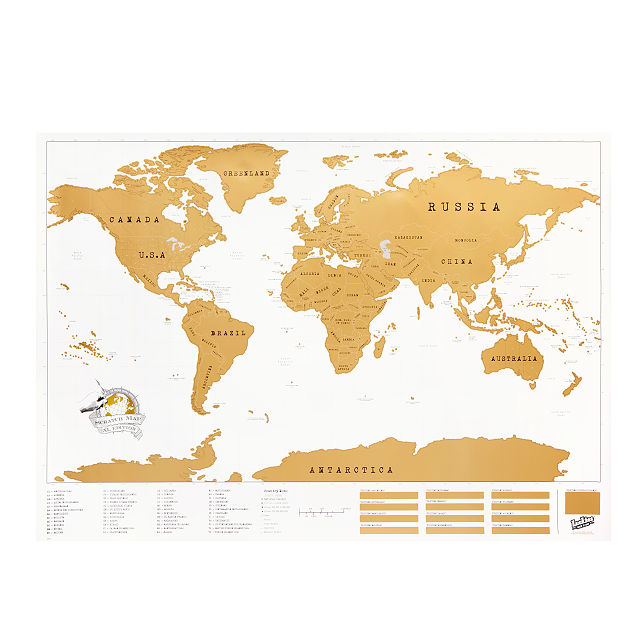 Scratch Map | scratch off world, world poster | Uncommon Goods