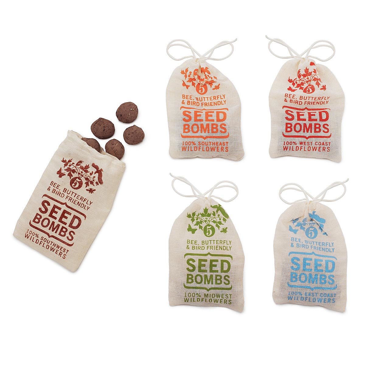 Wildflower Seed Bombs - Set of 2 | Flower Seed Kits, Guerilla Gardening ...