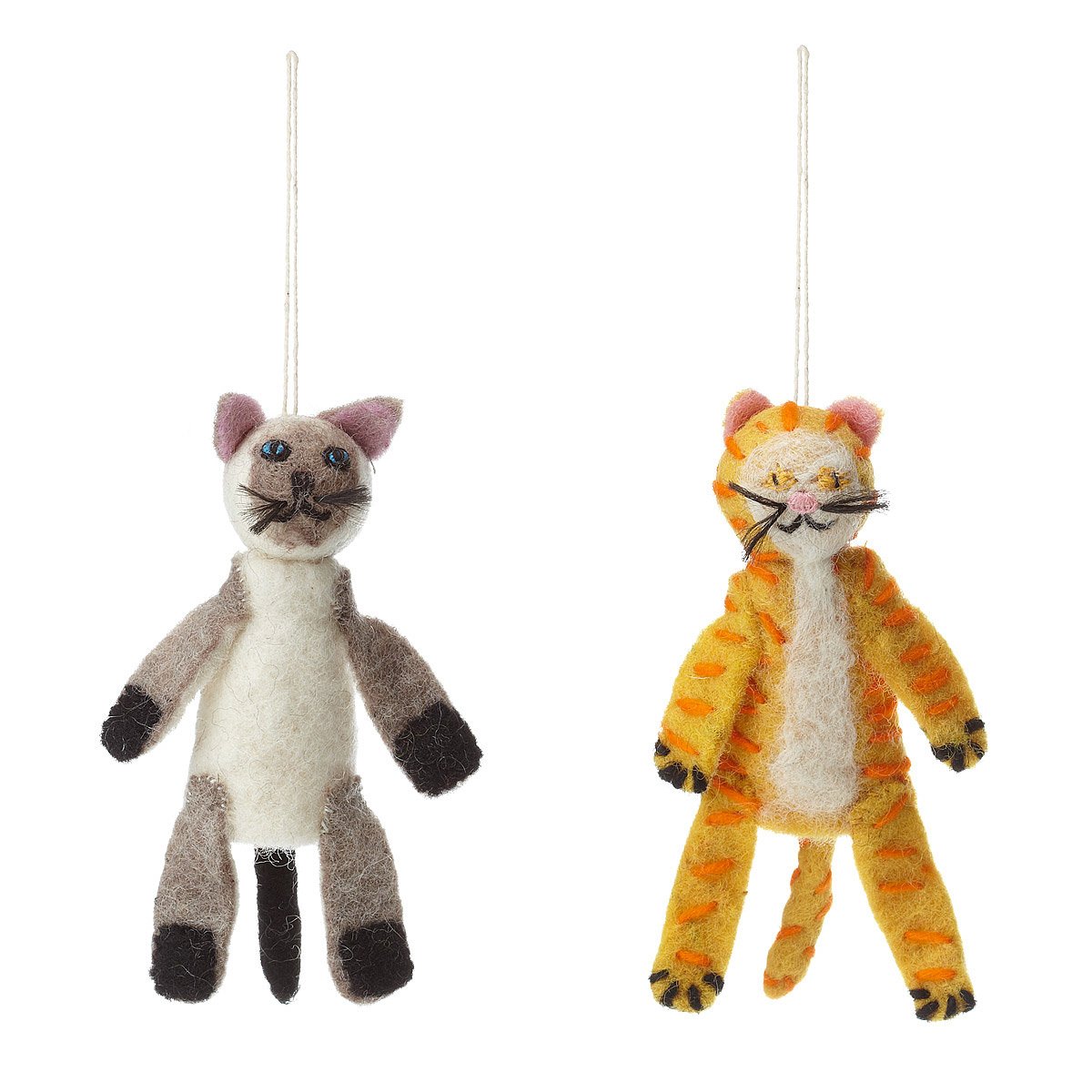 Felt Cat Finger Puppets | Toy, Child's Gift, Children, Animal, Cat ...