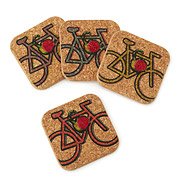 Bike Cork Coasters - Set of 4 | bicycles accessories, design | Uncommon ...