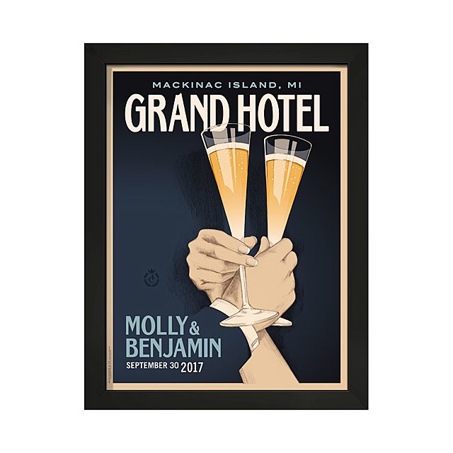 First Toast Personalized Art | custom wedding gift | Uncommon Goods