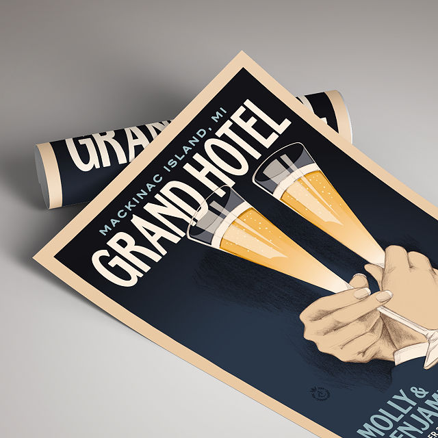 First Toast Personalized Art | custom wedding gift | Uncommon Goods