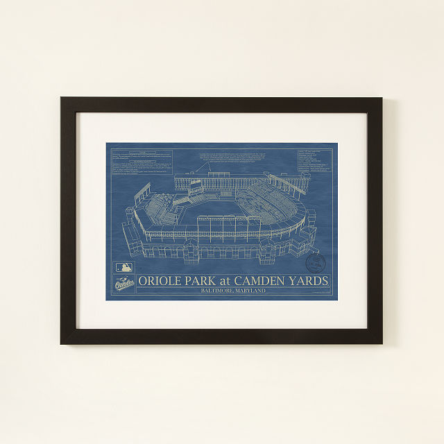 MLB Stadium Blueprints | Ball Field Art, Sports Prints | Uncommon Goods