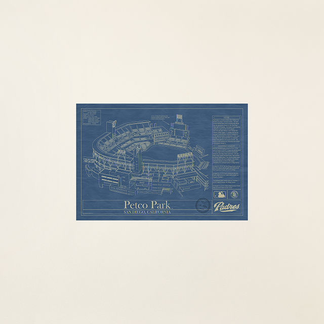 MLB Stadium Blueprints | Ball Field Art, Sports Prints | Uncommon Goods