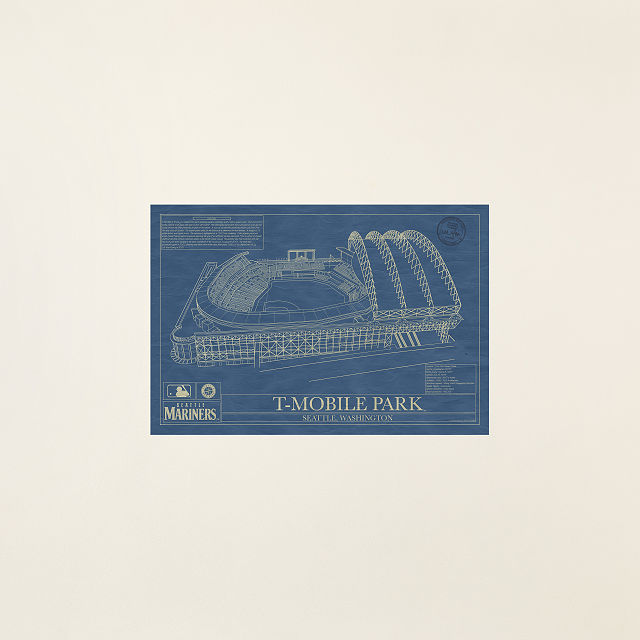 MLB Stadium Blueprints | Ball Field Art, Sports Prints | Uncommon Goods