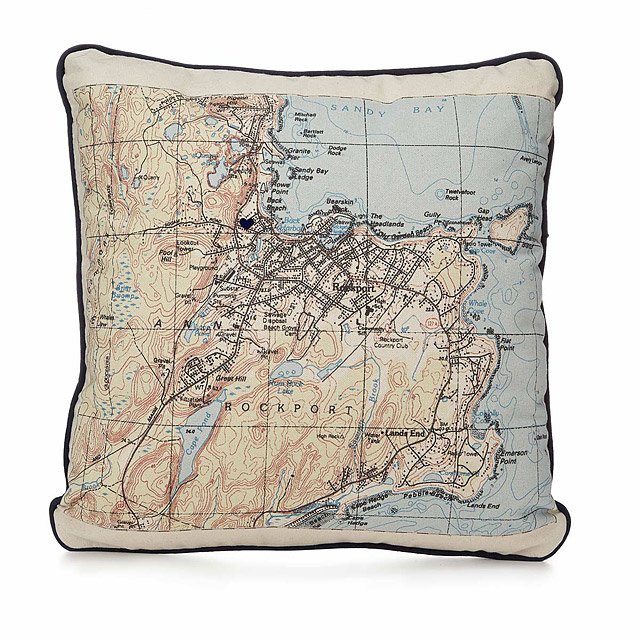 Custom Map Pillow | Personalized Map Cushion | Uncommon Goods