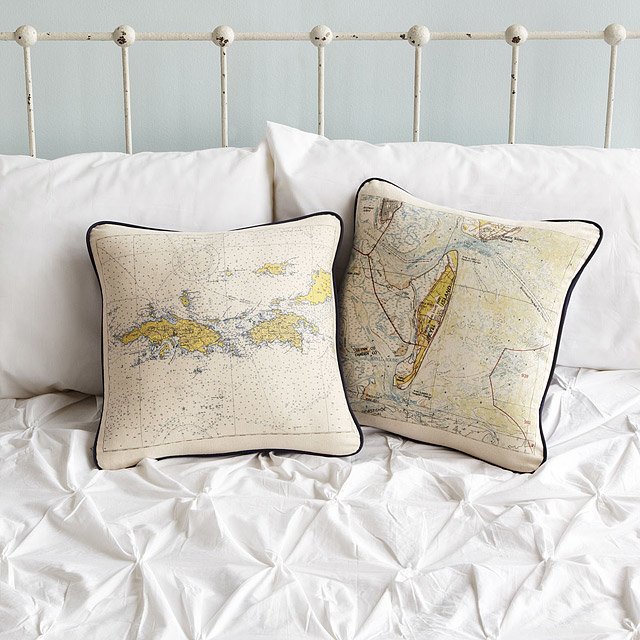 Custom Map Pillow | Personalized Map Cushion | Uncommon Goods