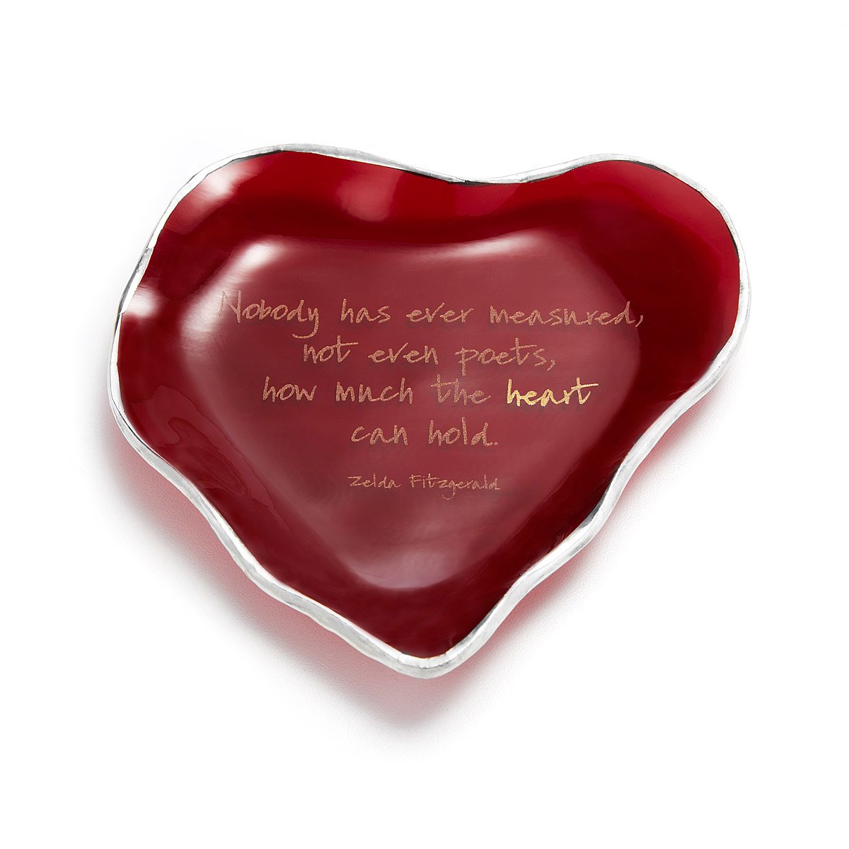 Heart Can Hold Mini Dish | keepsake dish, stained glass | Uncommon Goods
