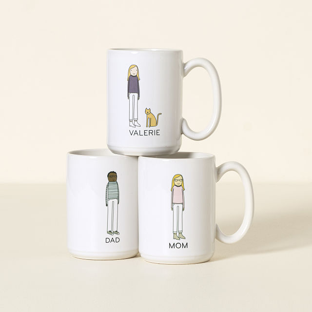 Uncommon Goods | 3 mugs - Personalized Family Mugs | Ceramic, Custom ...