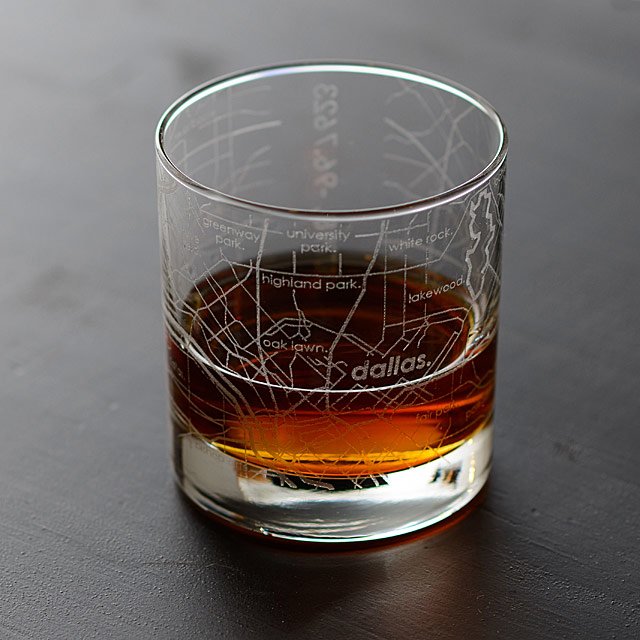 Urban Map Glass | NYC Rocks Glass, Chicago | Uncommon Goods