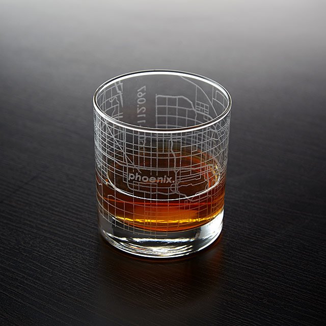 Urban Map Glass | NYC Rocks Glass, Chicago | Uncommon Goods