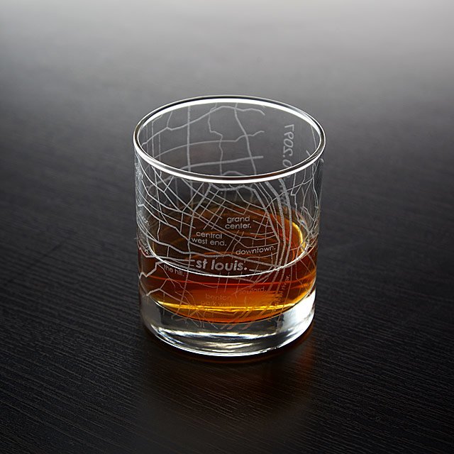 Urban Map Glass | NYC Rocks Glass, Chicago | Uncommon Goods