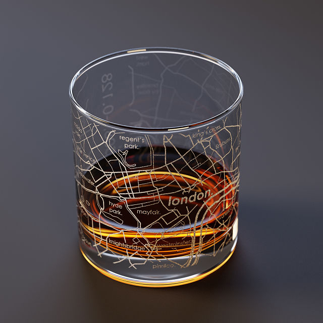 Urban Map Glass | NYC Rocks Glass, Chicago | Uncommon Goods