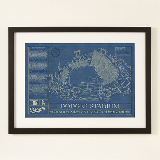 Large MLB Stadium Blueprints | Baseball Wall Art, Fenway Park, Wrigley ...