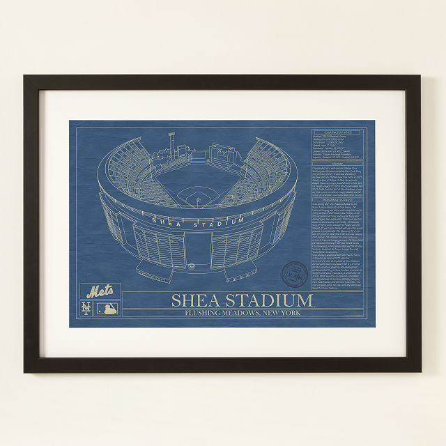 Large MLB Stadium Blueprints | Baseball Wall Art, Fenway Park, Wrigley ...
