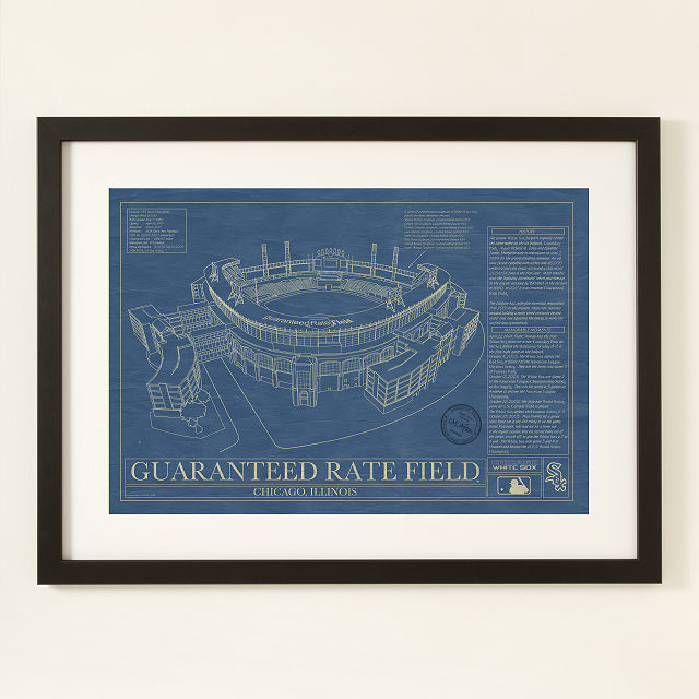 Uncommon Goods | Large MLB Stadium Blueprints | Baseball Wall Art ...