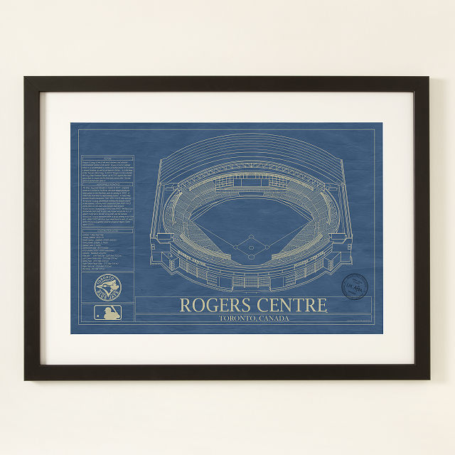 Large MLB Stadium Blueprints | Baseball Wall Art, Fenway Park, Wrigley ...