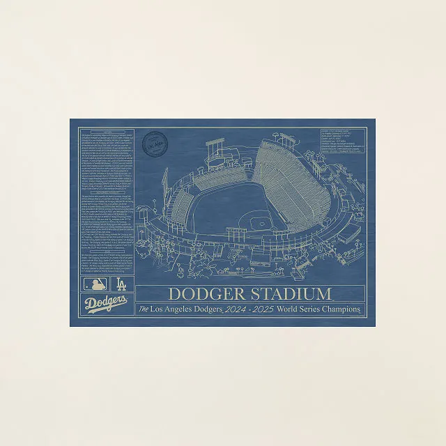 Large MLB Stadium Blueprints | Baseball Wall Art, Fenway Park, Wrigley ...