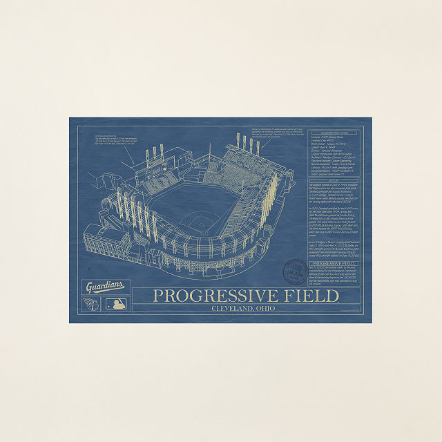 Uncommon Goods | Large MLB Stadium Blueprints | Baseball Wall Art ...