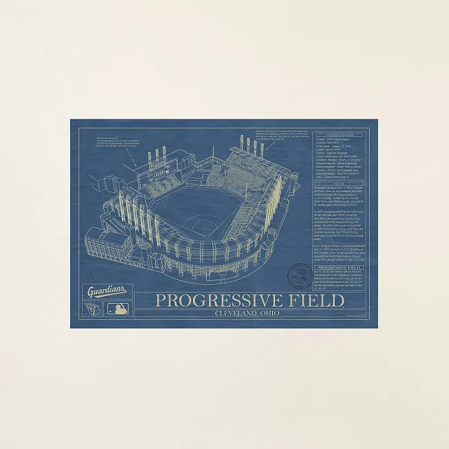 Large MLB Stadium Blueprints | Baseball Wall Art, Fenway Park, Wrigley ...