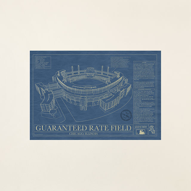 Large MLB Stadium Blueprints | Baseball Wall Art, Fenway Park, Wrigley ...