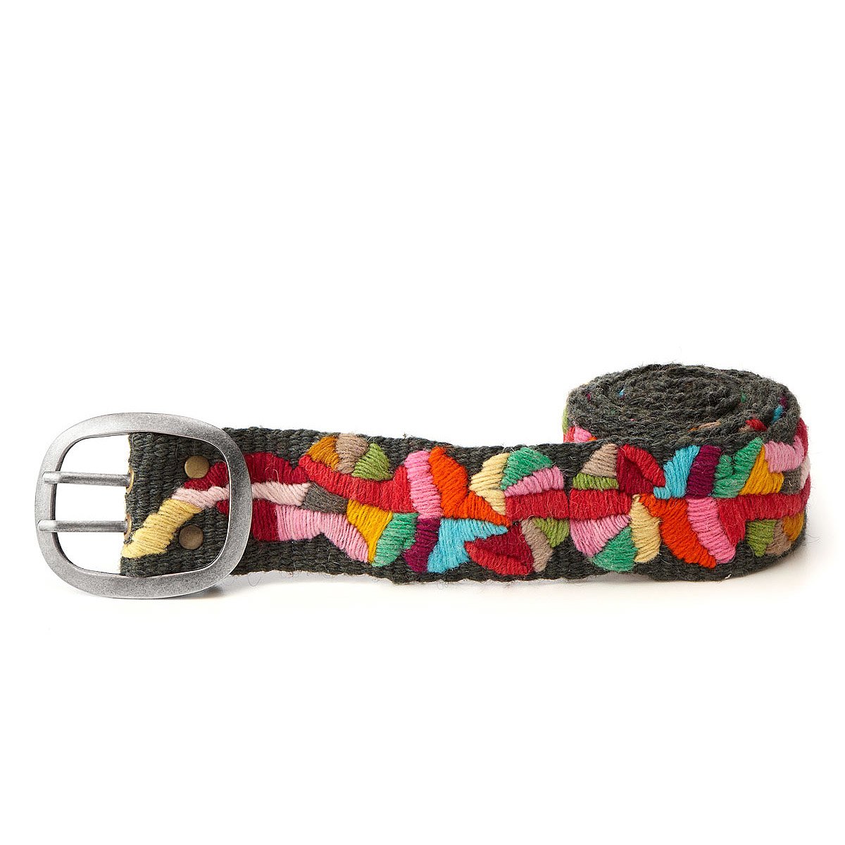 Embroidered Colorburst Belt | fabric belt, fair trade | Uncommon Goods