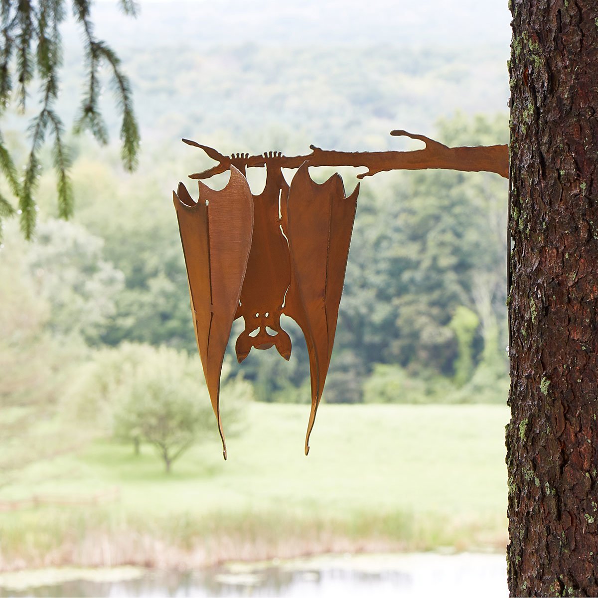 Uncommon Goods | Bat on a Branch | outdoor Halloween décor, porch ...