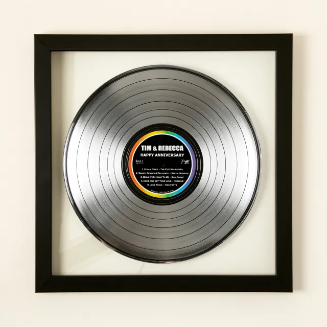 Uncommon Goods | Personalized Platinum & Gold LP Record | Metallic ...