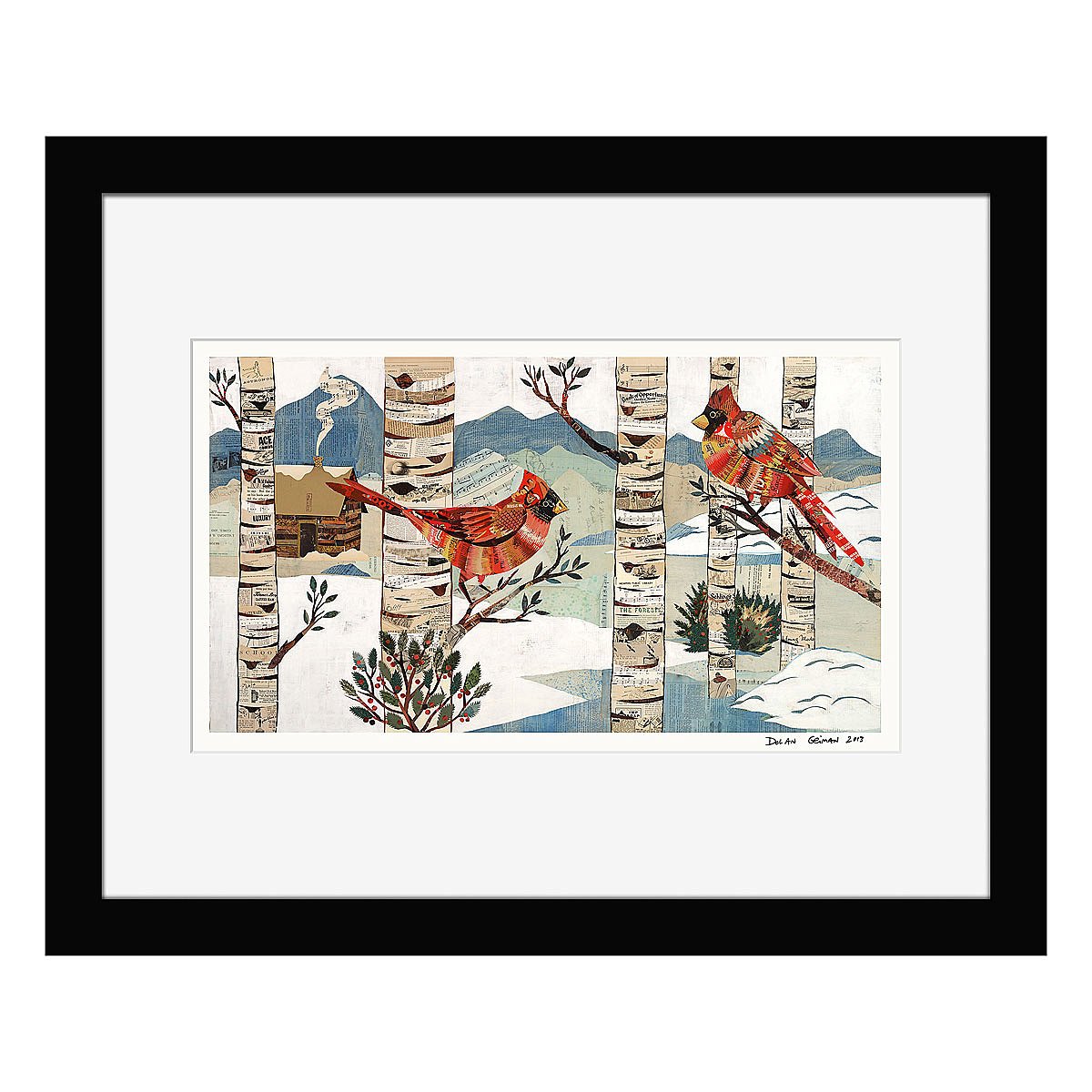 Cardinals | Dolan Geiman, mixed media, bird | Uncommon Goods