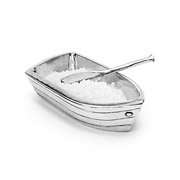 Row Boat Salt Cellar | salt bowl, pewter salt shaker | Uncommon Goods