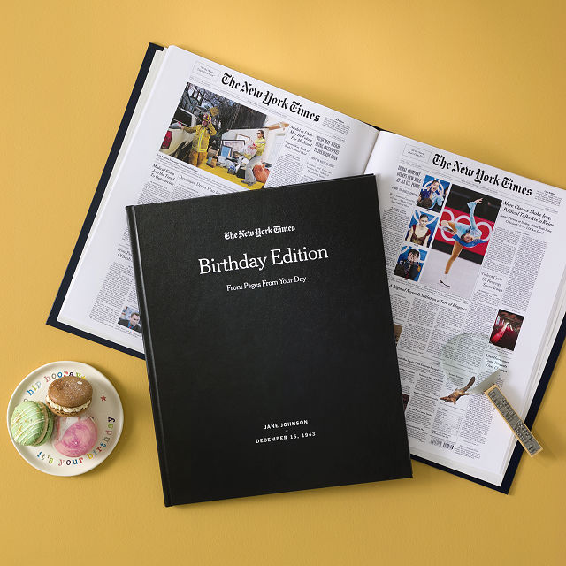 New York Times Premium Custom Birthday Book