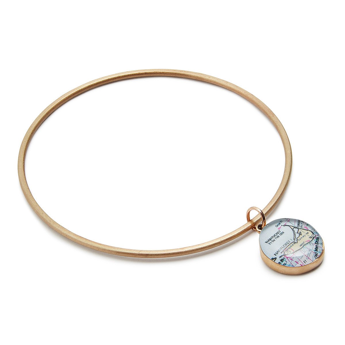 Custom Map Bangle | personalized map jewelry | Uncommon Goods