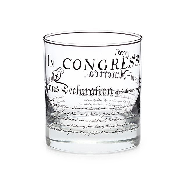 Constitution and Declaration Glasses | cocktail history | Uncommon Goods