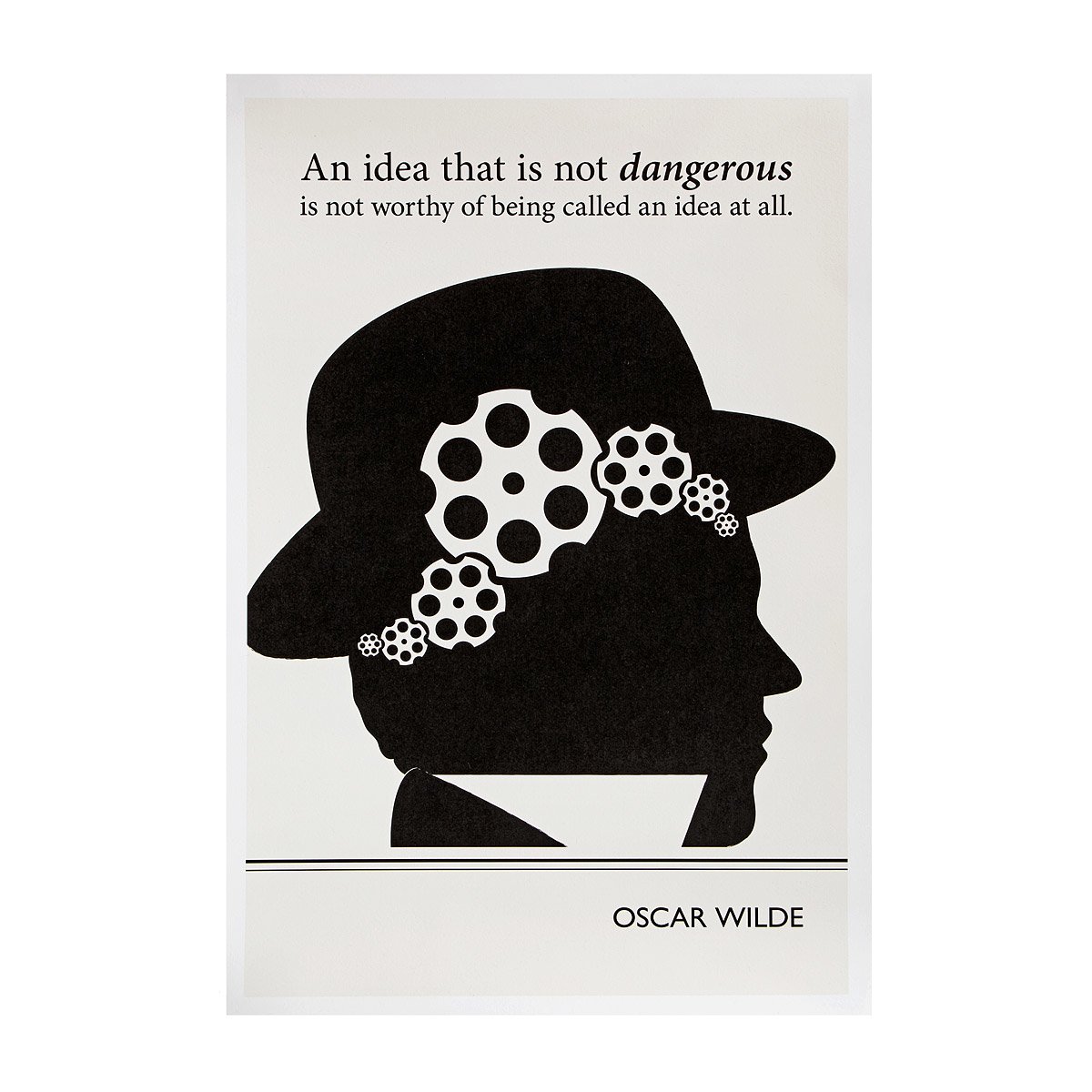 Wilde Literary Poster | Oscar Wilde quote | Uncommon Goods