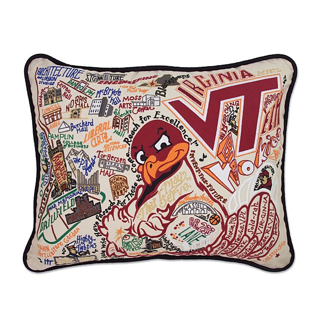 Uncommon Goods | Embroidered College Pillows | college decor