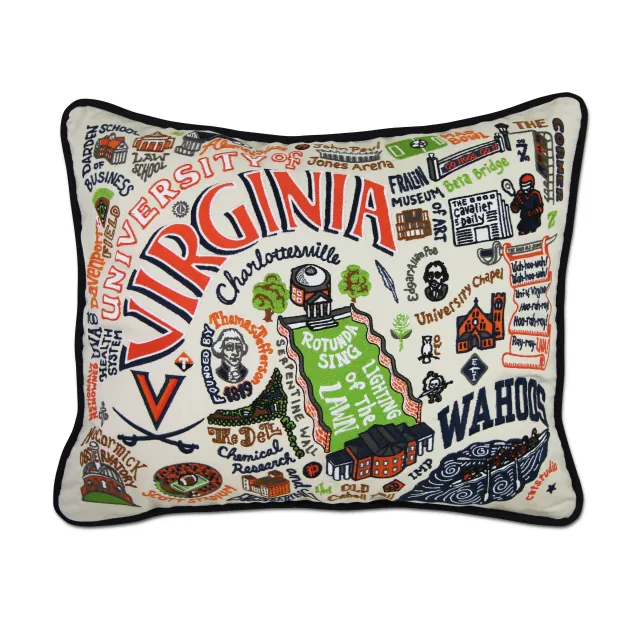 Embroidered College Pillows | college decor | Uncommon Goods