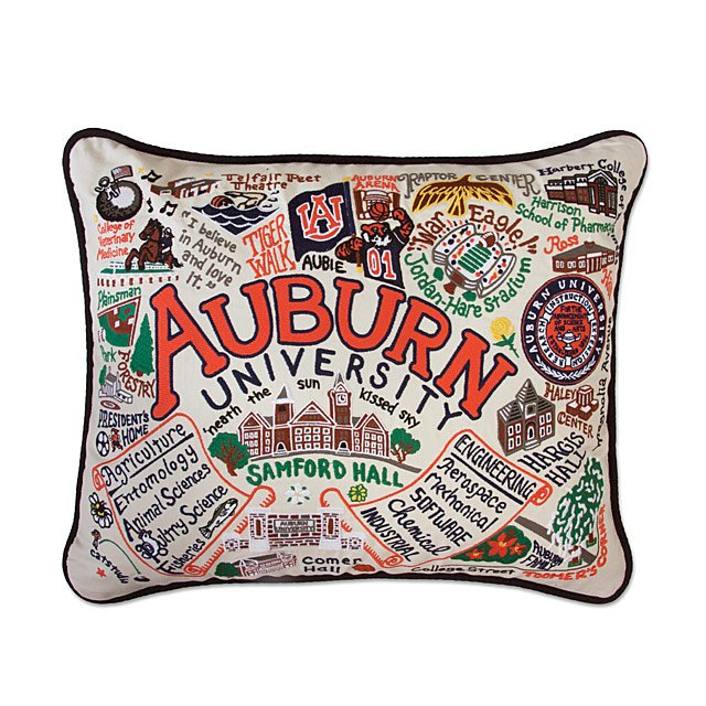 Embroidered College Pillows | college decor | Uncommon Goods