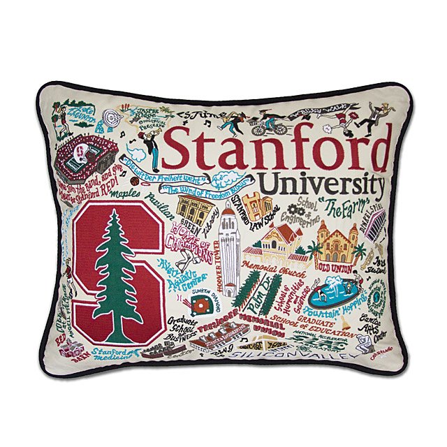 Uncommon Goods | Embroidered College Pillows | college decor