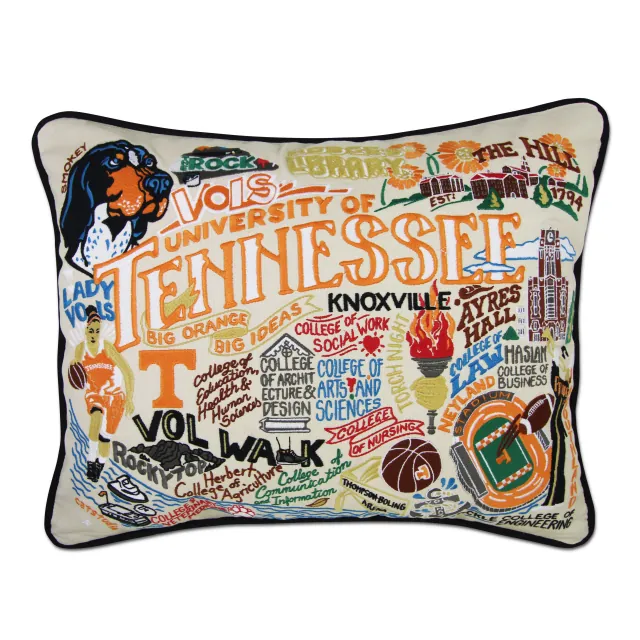 Embroidered College Pillows | college decor | Uncommon Goods