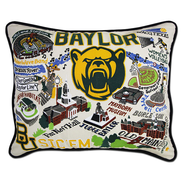 Uncommon Goods | Embroidered College Pillows | college decor