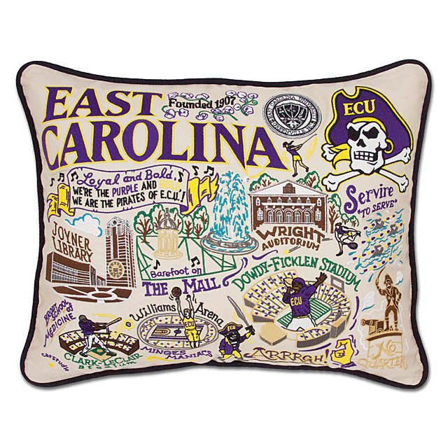 Embroidered College Pillows | college decor | Uncommon Goods
