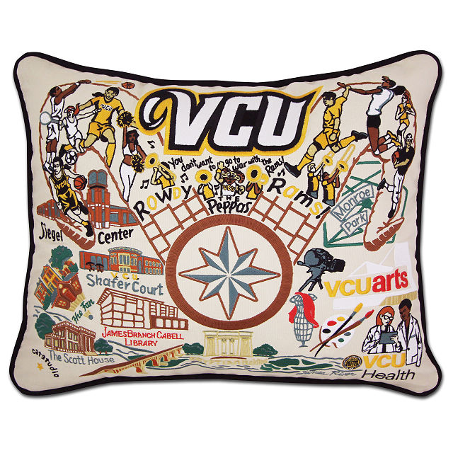 Uncommon Goods | Embroidered College Pillows | college decor