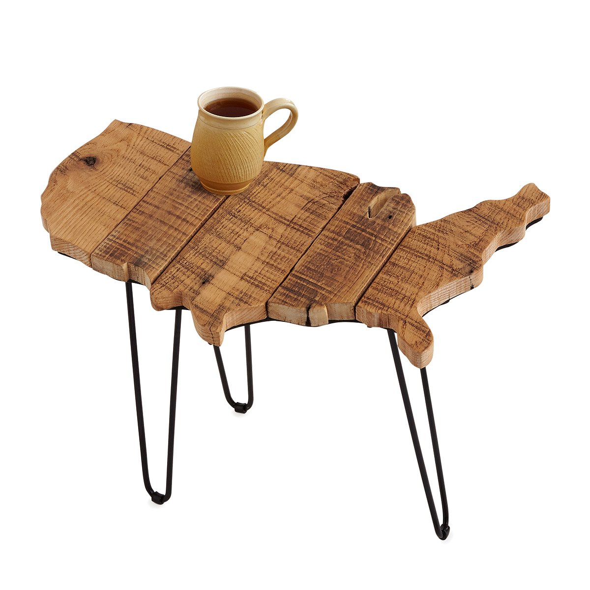 Barn Wood USA Side Table | america table, handmade furniture | Uncommon ...