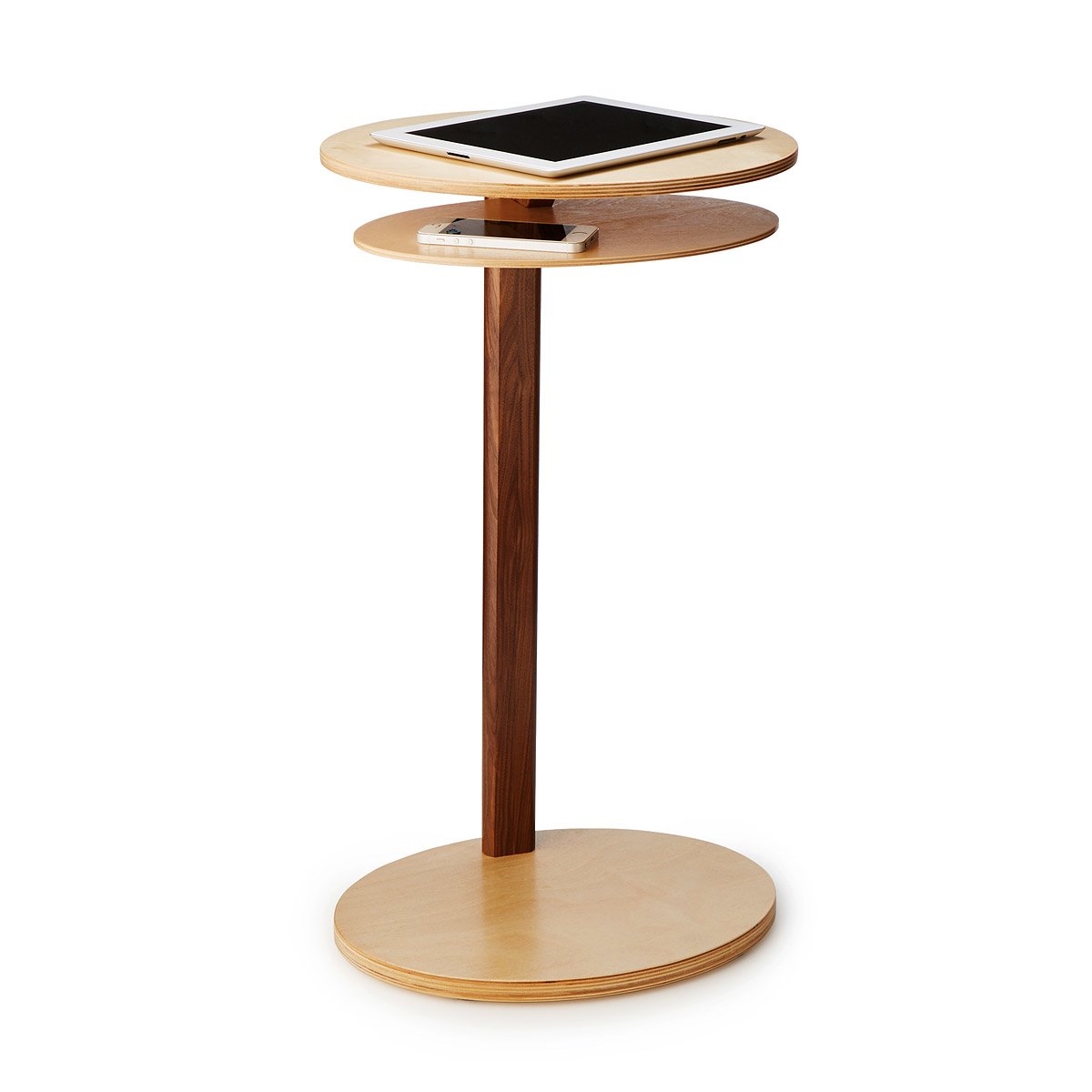 Birch Armchair Side Table | Wood Side Table | Uncommon Goods